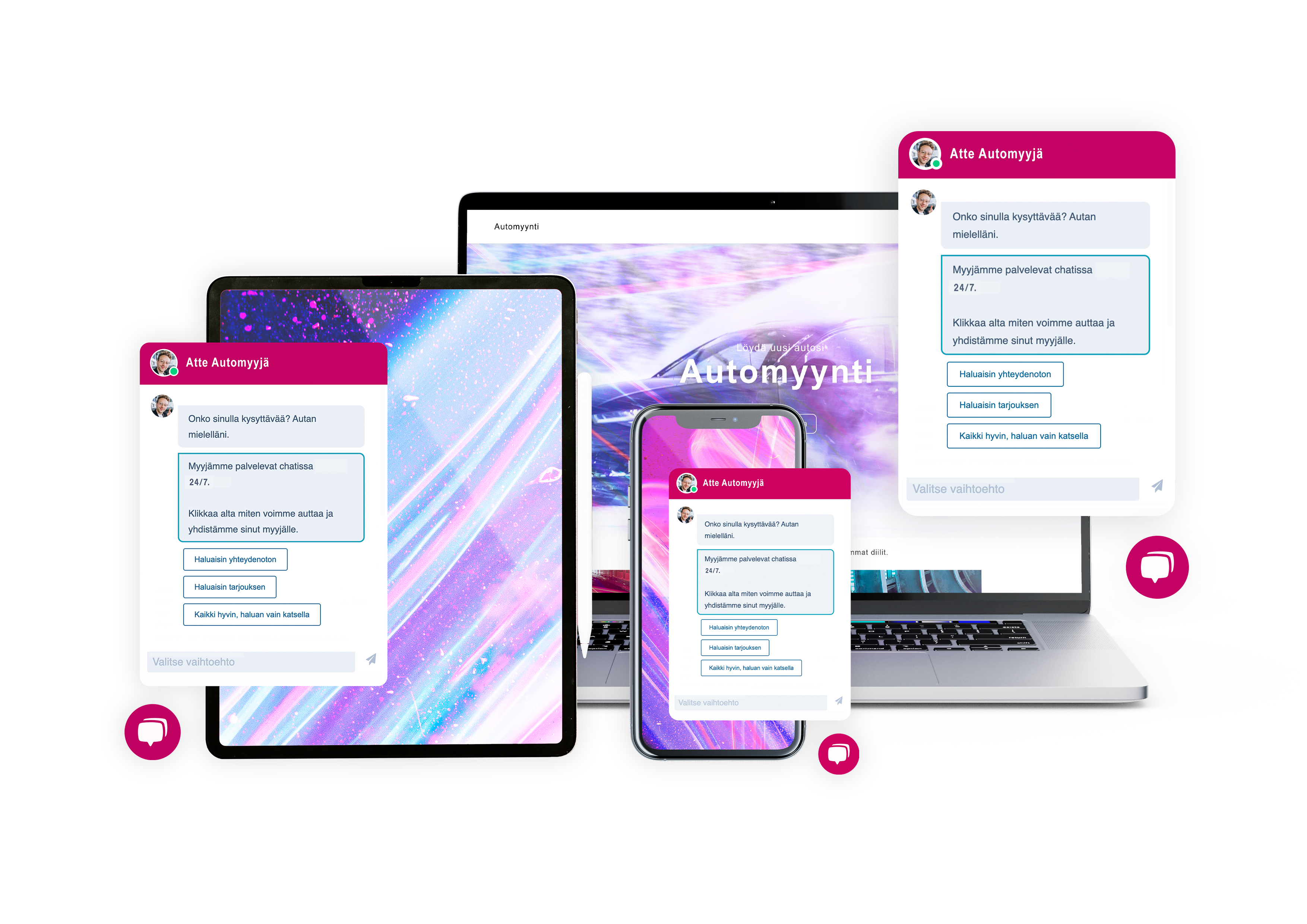 Roger HubSpot's Chat Extension - HubSpotin Chat palvelu Nettiautossa